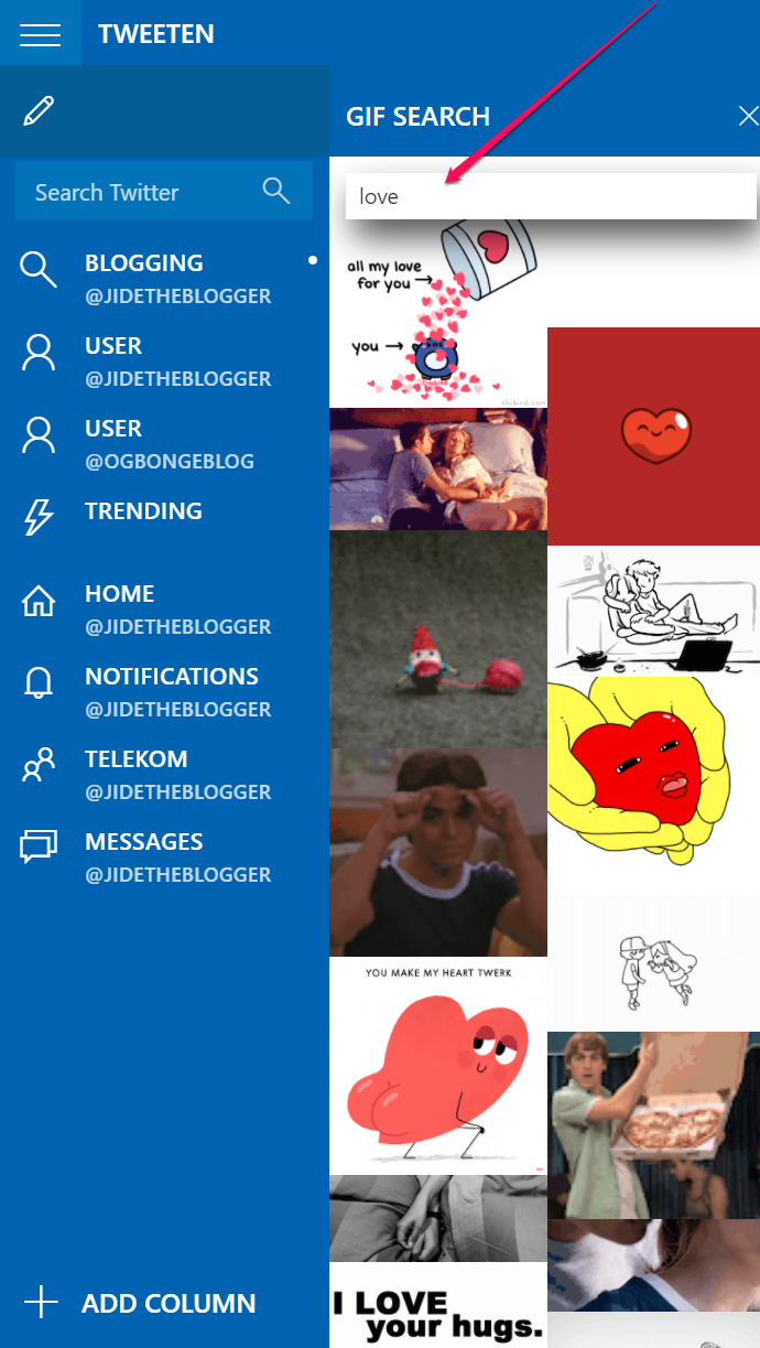 How To Use Tweeten Twitter Client - OgbongeBlog